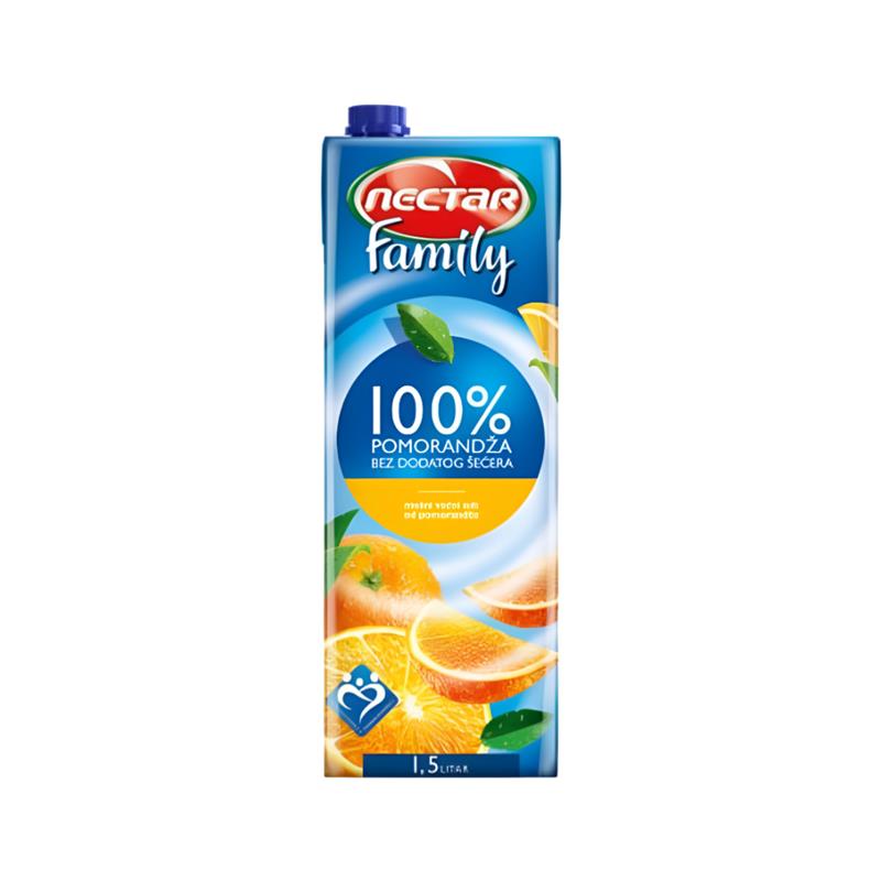 Sok Nectar Family Narandža 100% 1.5L Brik | BastaPromet